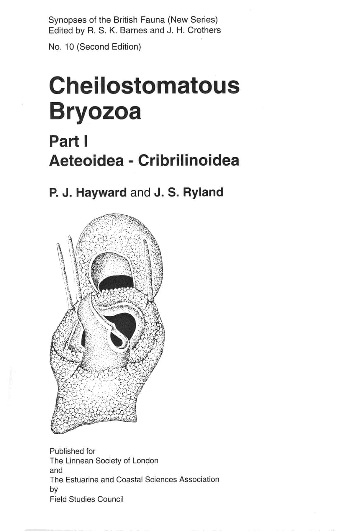 Cheilostomatous bryozoa 1 Synopsis | Linnean Synopsis softback book