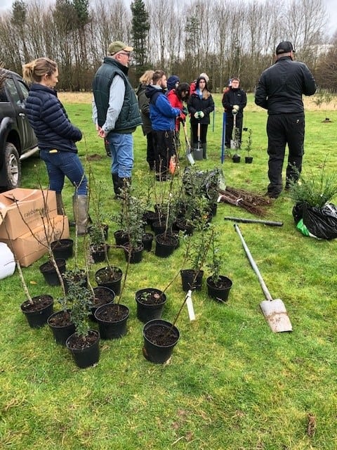 Duke Of Edinburgh students from Derwen College plant trees sponsored by ...