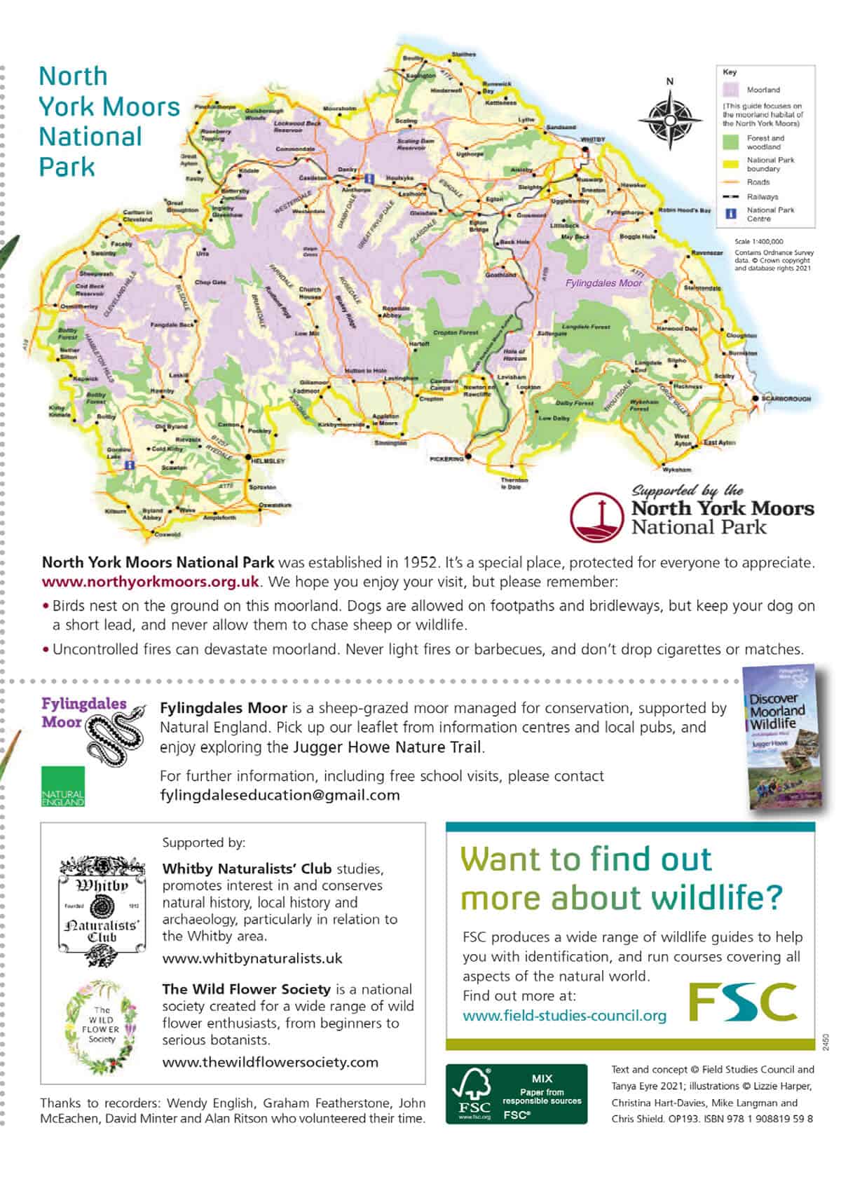 Moorland wildlife of the North York Moors – Field Studies Council