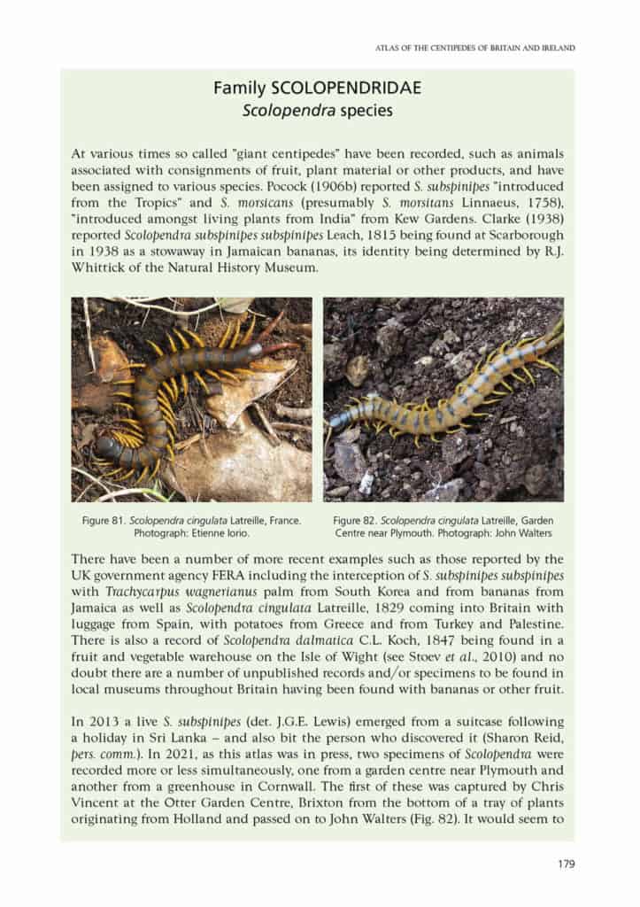 Centipedes atlas – Field Studies Council