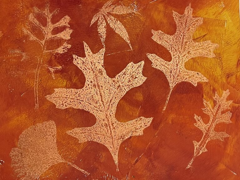 Autumn Leaves Printmaking (Gelli-Plate) – Field Studies Council