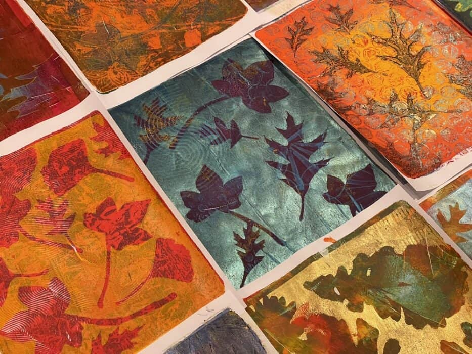 Autumn Leaves Printmaking (Gelli-Plate) – Field Studies Council